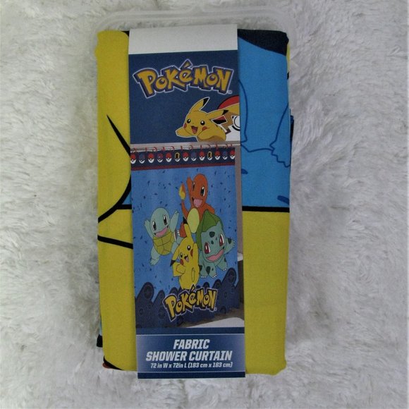 Pokemon | Bath | Pokemon Fabric Shower Curtain 72 X 72 Pe | Poshmark